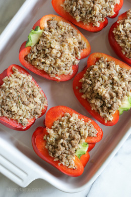 The Best Turkey Stuffed Peppers - Skinnytaste