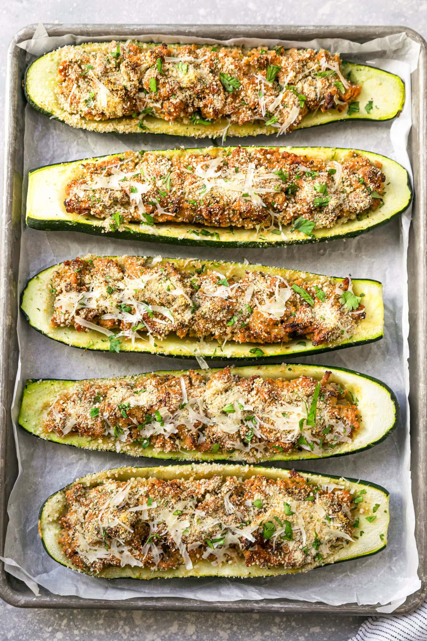 Turkey Stuffed Zucchini - Skinnytaste