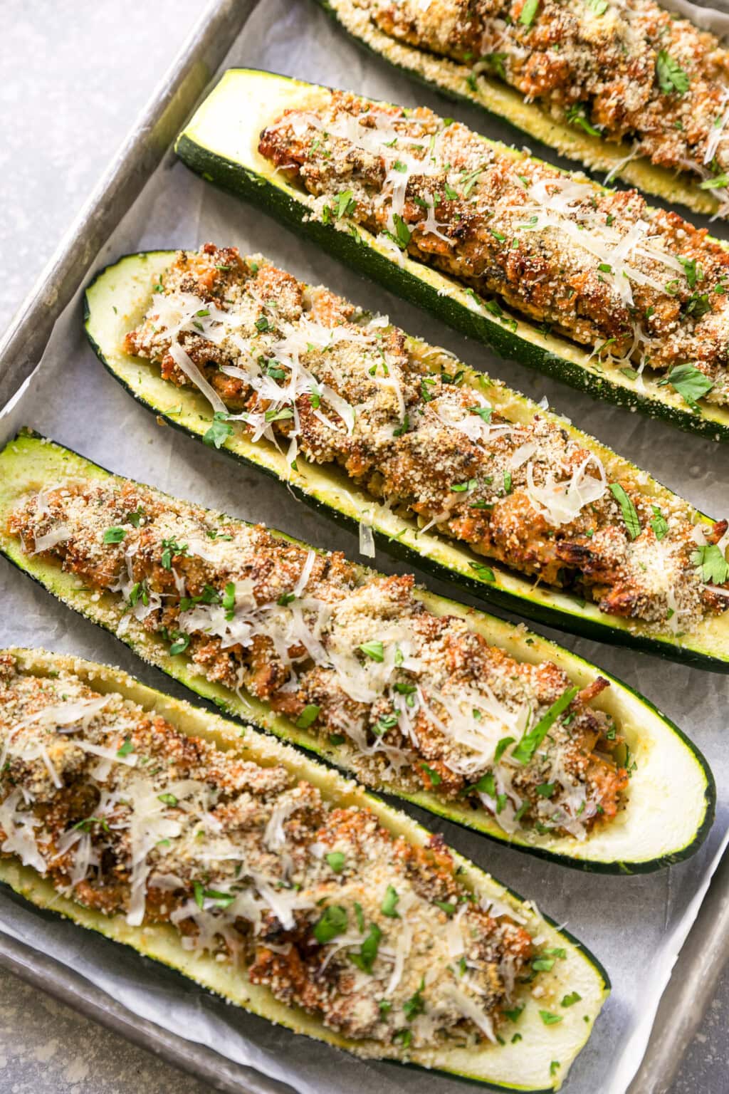 Turkey Stuffed Zucchini - Skinnytaste