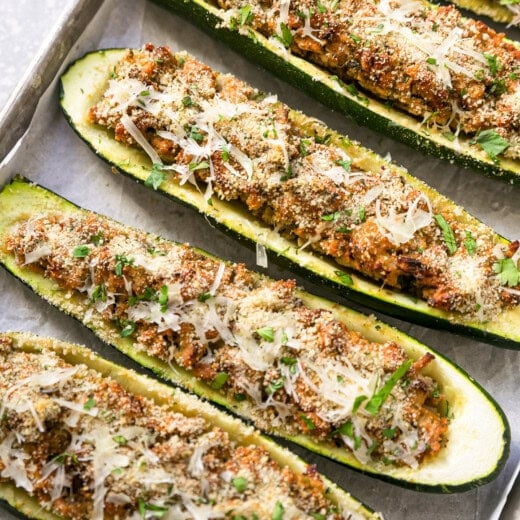 Turkey Stuffed Zucchini - Skinnytaste