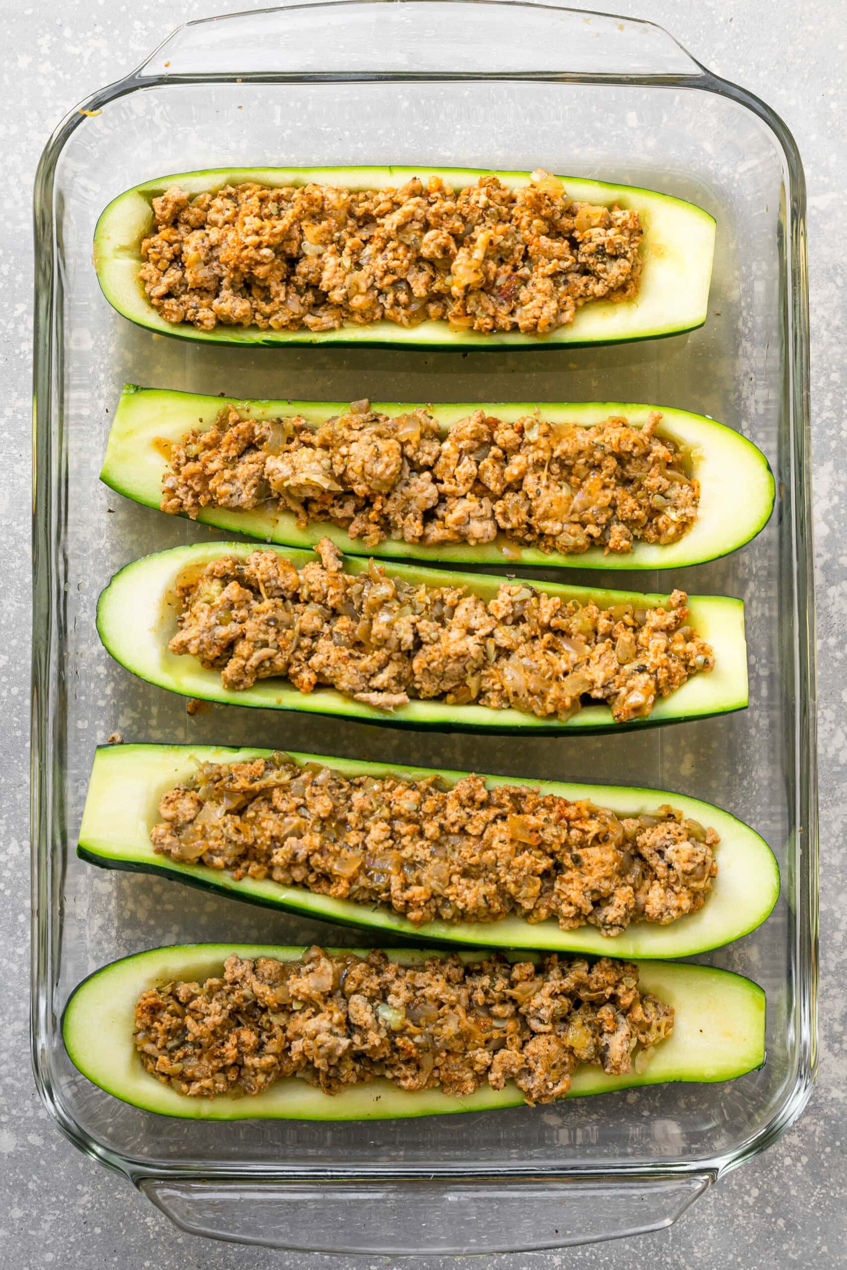 Turkey Stuffed Zucchini - Skinnytaste