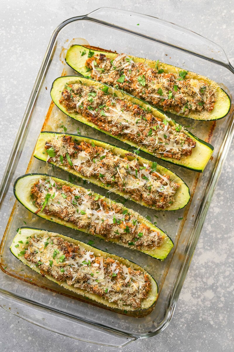 Turkey Stuffed Zucchini - Skinnytaste