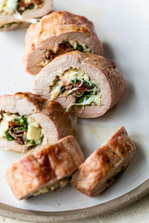Spinach and Mozzarella Stuffed Pork Tenderloin – Nature's Gateway