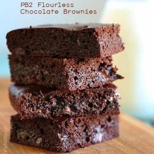 PB2 Flourless Chocolate Brownies (Gluten-Free) - Skinnytaste