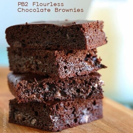 PB2 Flourless Chocolate Brownies (Gluten-Free) - Skinnytaste
