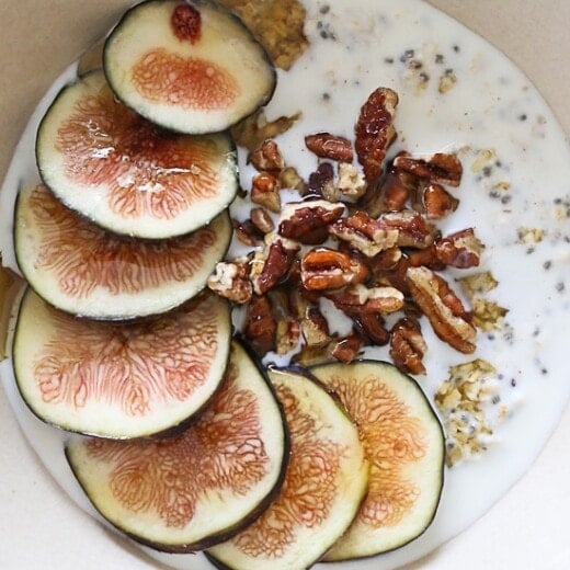 Overnight Oats with Figs and Honey - Skinnytaste