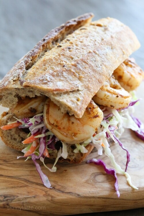 Shrimp Po' Boy Recipe | Skinnytaste