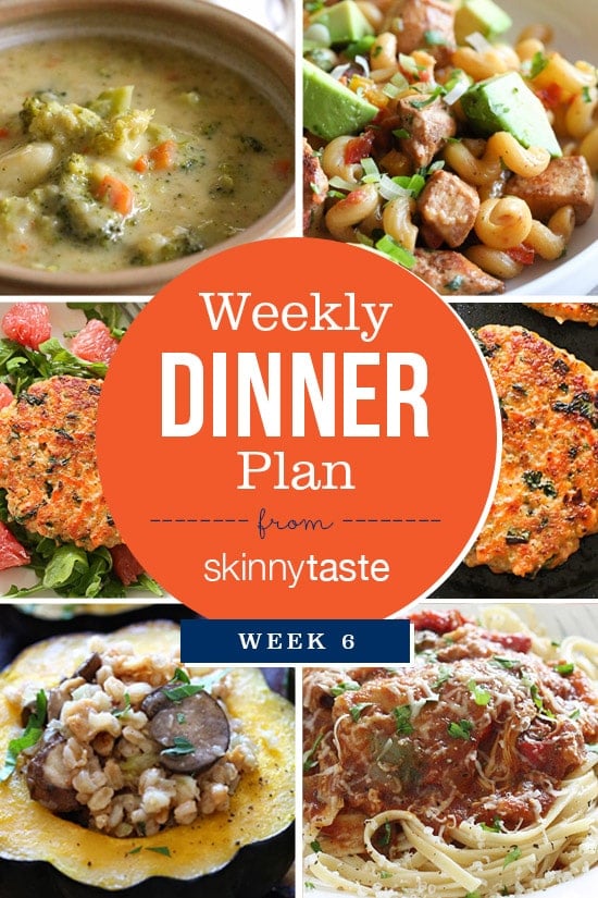 Skinnytaste Dinner Plan (Week 6) - Skinnytaste