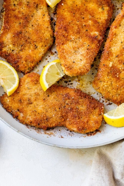 Turkey Cutlets with Parmesan Crust - Skinnytaste