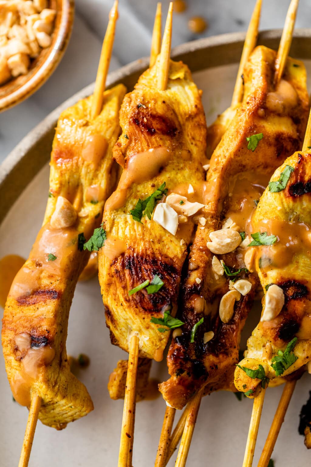 Chicken Satay with Spicy Peanut Sauce - Recipe Chronicle