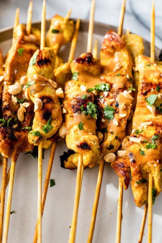 Chicken Satay with Spicy Peanut Sauce - Eating Healthy Blog