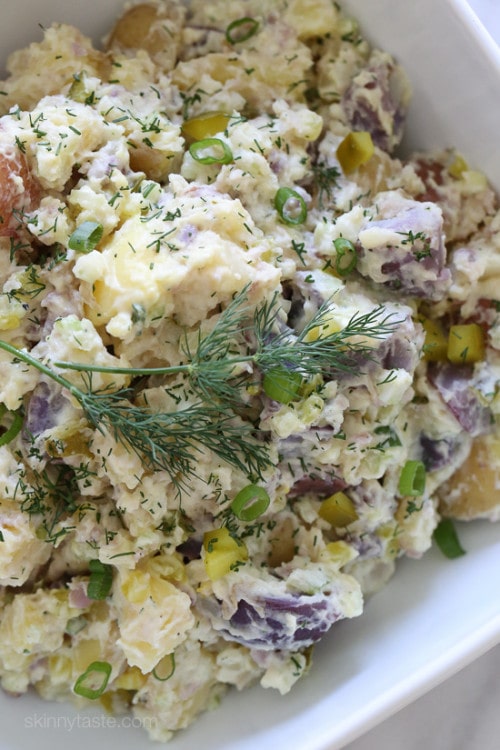 Rainbow Potato Salad - Skinnytaste