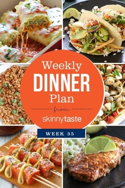 Skinnytaste Dinner Plan (Week 35) - Skinnytaste