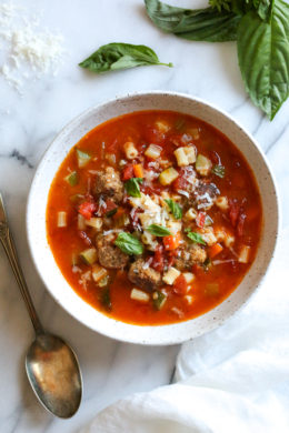 Instant Pot Turkey Meatball Soup L Skinnytaste