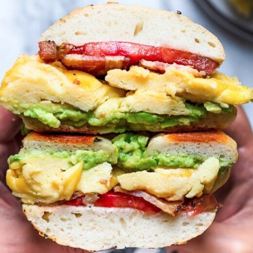 Bacon Egg and Avocado Breakfast Sandwich - Skinnytaste