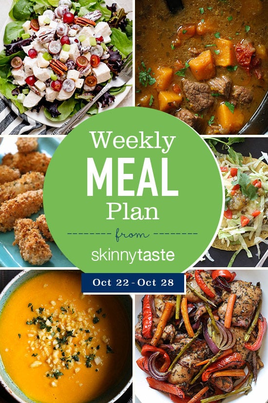 Skinnytaste Meal Plan (October 22-October 28) | Skinnytaste