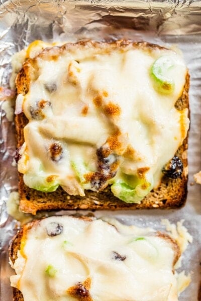 Open Faced Turkey Melts (Leftover Thanksgiving Turkey Recipe)