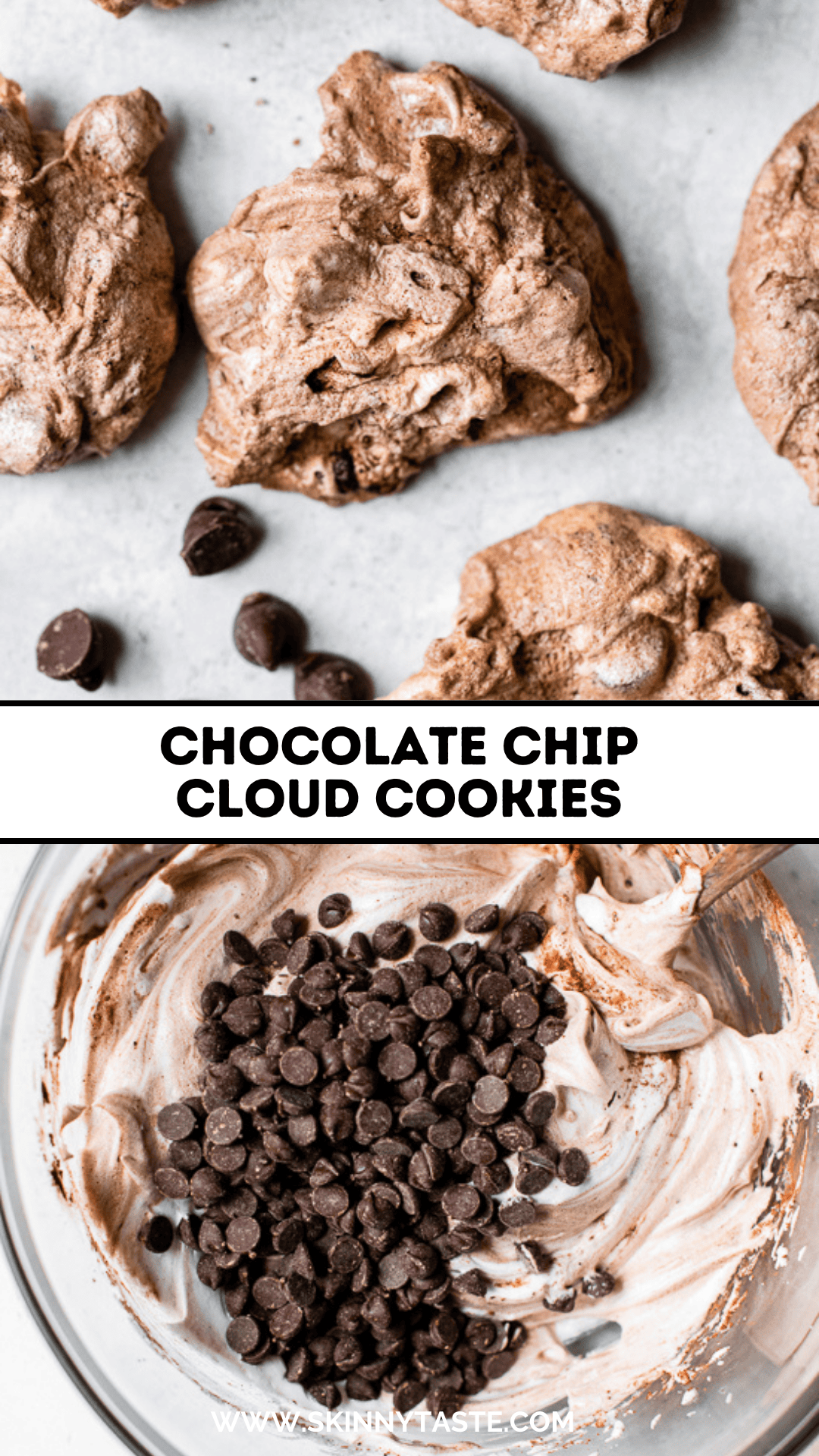 Chocolate Chip Cloud Cookies – Easy Meringue Cookies – imd369