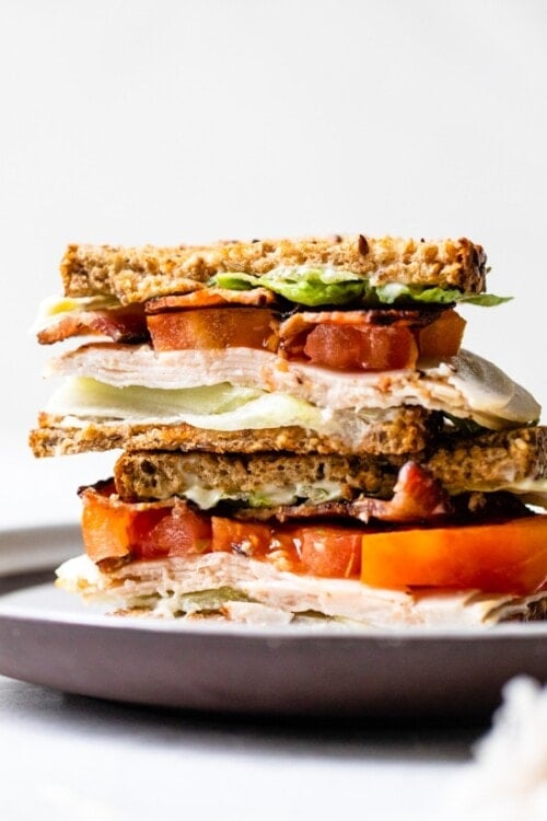 Classic Turkey Club Sandwich (made lighter!) - Skinnytaste