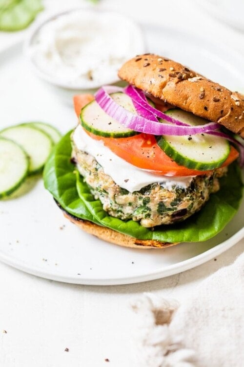 Greek Turkey Burgers - Skinnytaste