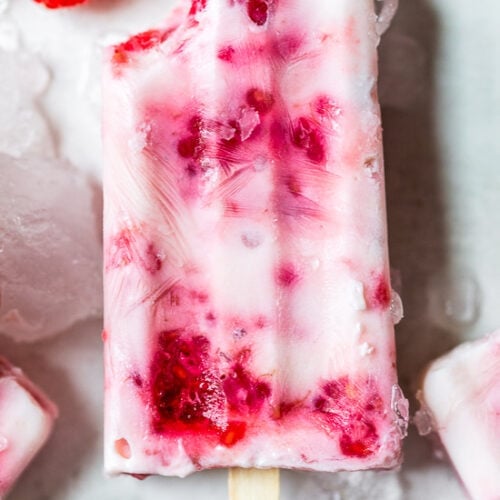 Raspberry Yogurt Ice Pops - Skinnytaste