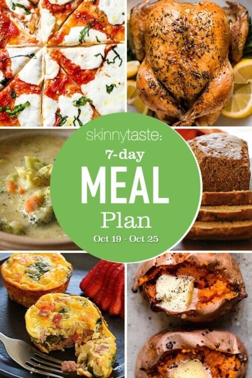 7 Day Healthy Meal Plan (Oct 19-25) - Skinnytaste
