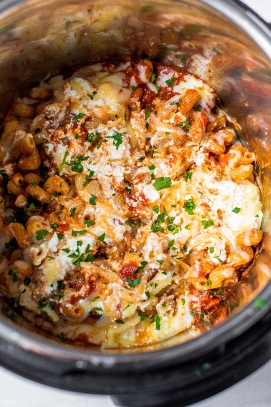 Instant Pot Baked Ziti (One Pot Meal) - Skinnytaste