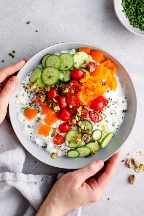Spicy Cottage Cheese Bowl excessive Protein Breakfast DAILY Spicy Cottage Cheese Bowl excessive Protein Breakfast DAILY