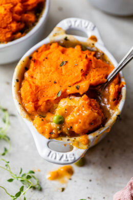 Turkey Pot Pie with Sweet Potato Topping - Skinnytaste