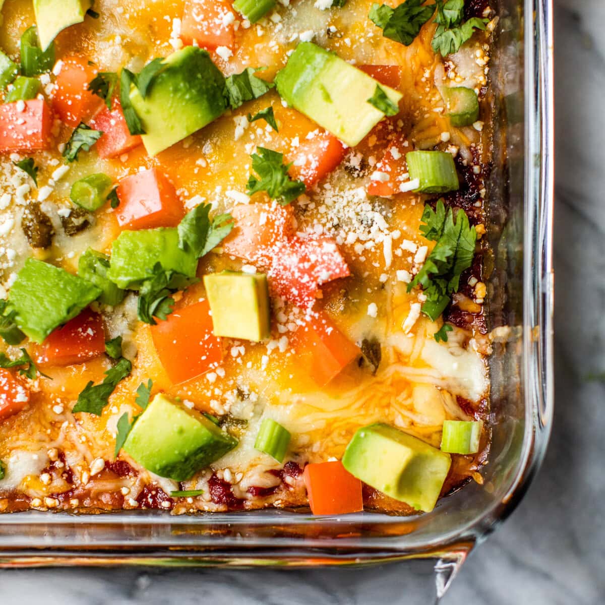 Mexican Layer Dip (Hot and Cheesy) - Skinnytaste