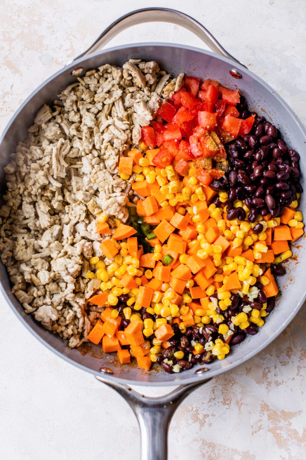 Ground Turkey Skillet with Sweet Potatoes and Black Bean - Recipe Chronicle