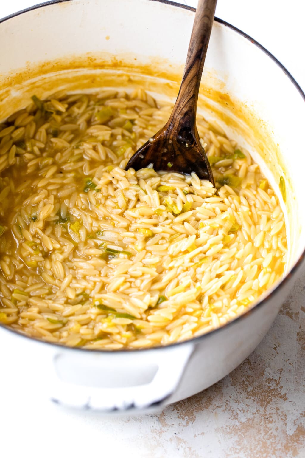 Creamy Orzo with Asparagus and Peas - Skinnytaste