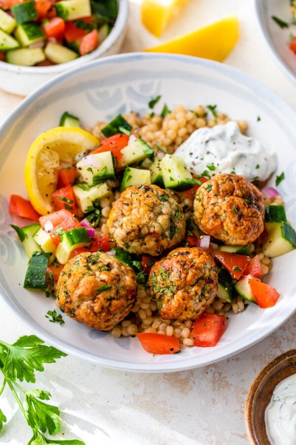Mediterranean Meatballs - Skinnytaste