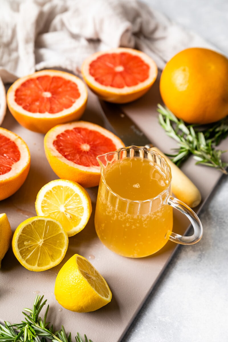 Grapefruit-Ginger Kombucha Mocktail - Skinnytaste