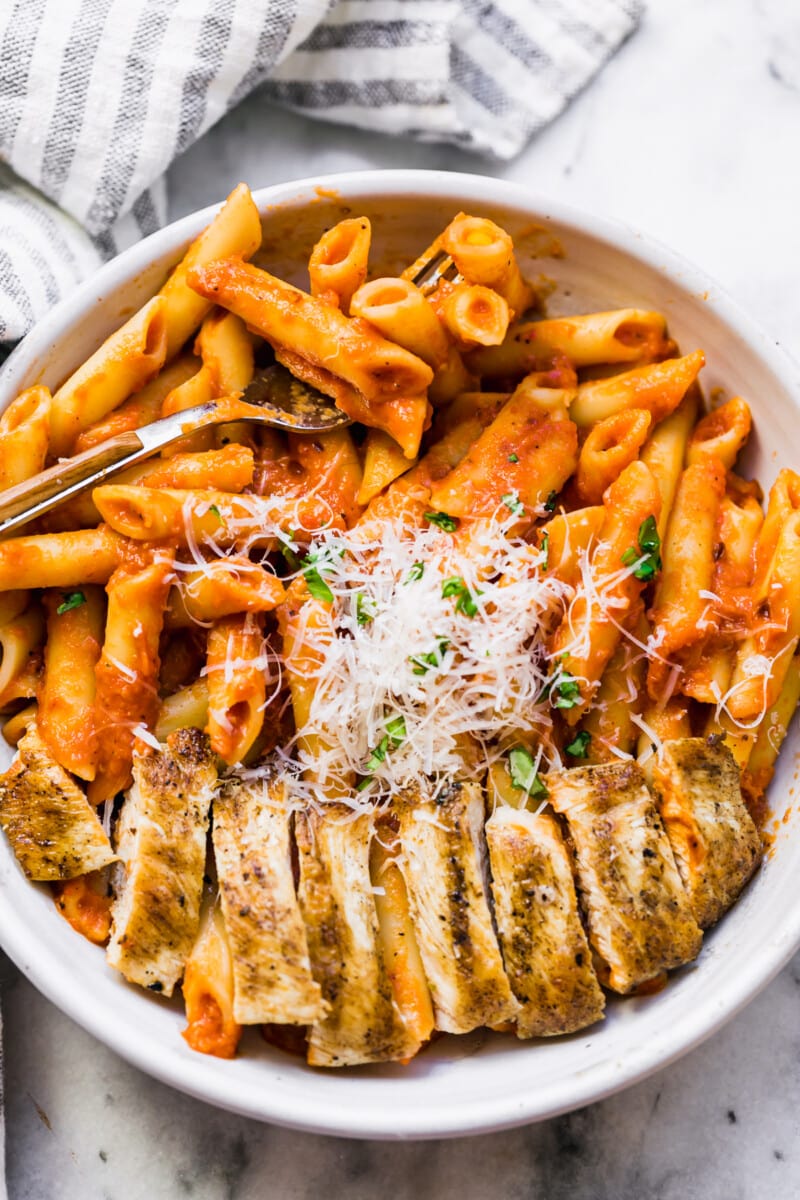 Penne alla Vodka with Chicken (Healthy & High Protein) - Skinnytaste