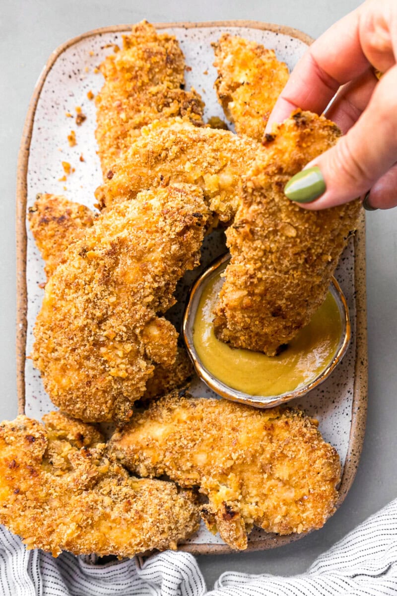 Pretzel Crusted Chicken Tenders - Skinnytaste