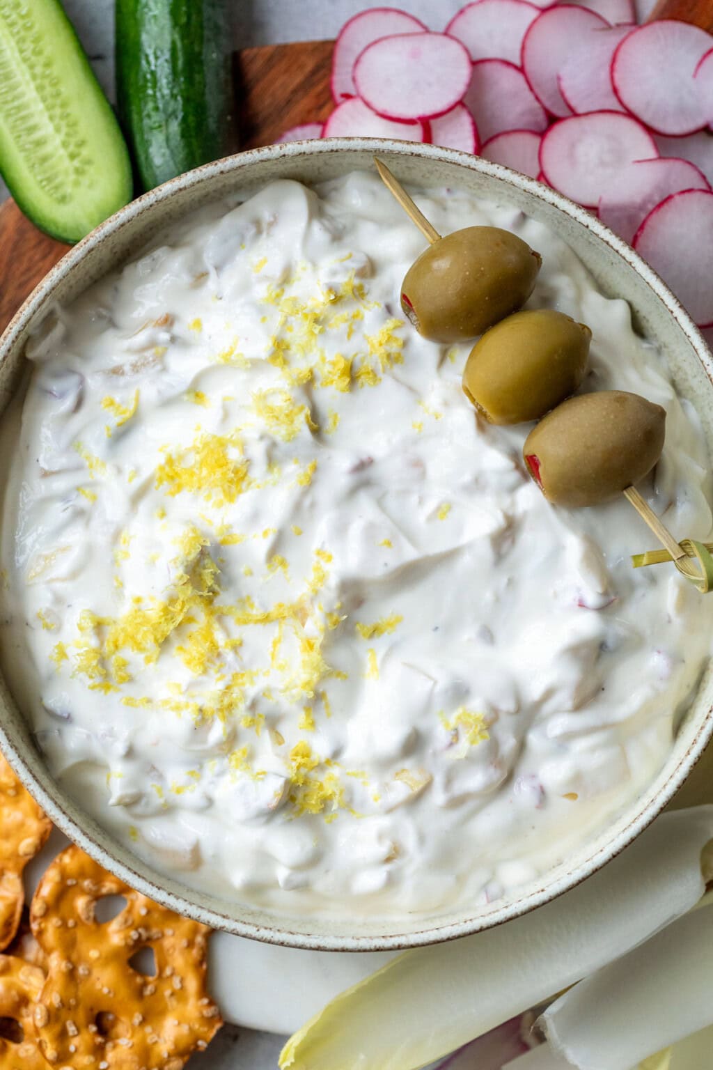 Dirty Martini Dip - Skinnytaste