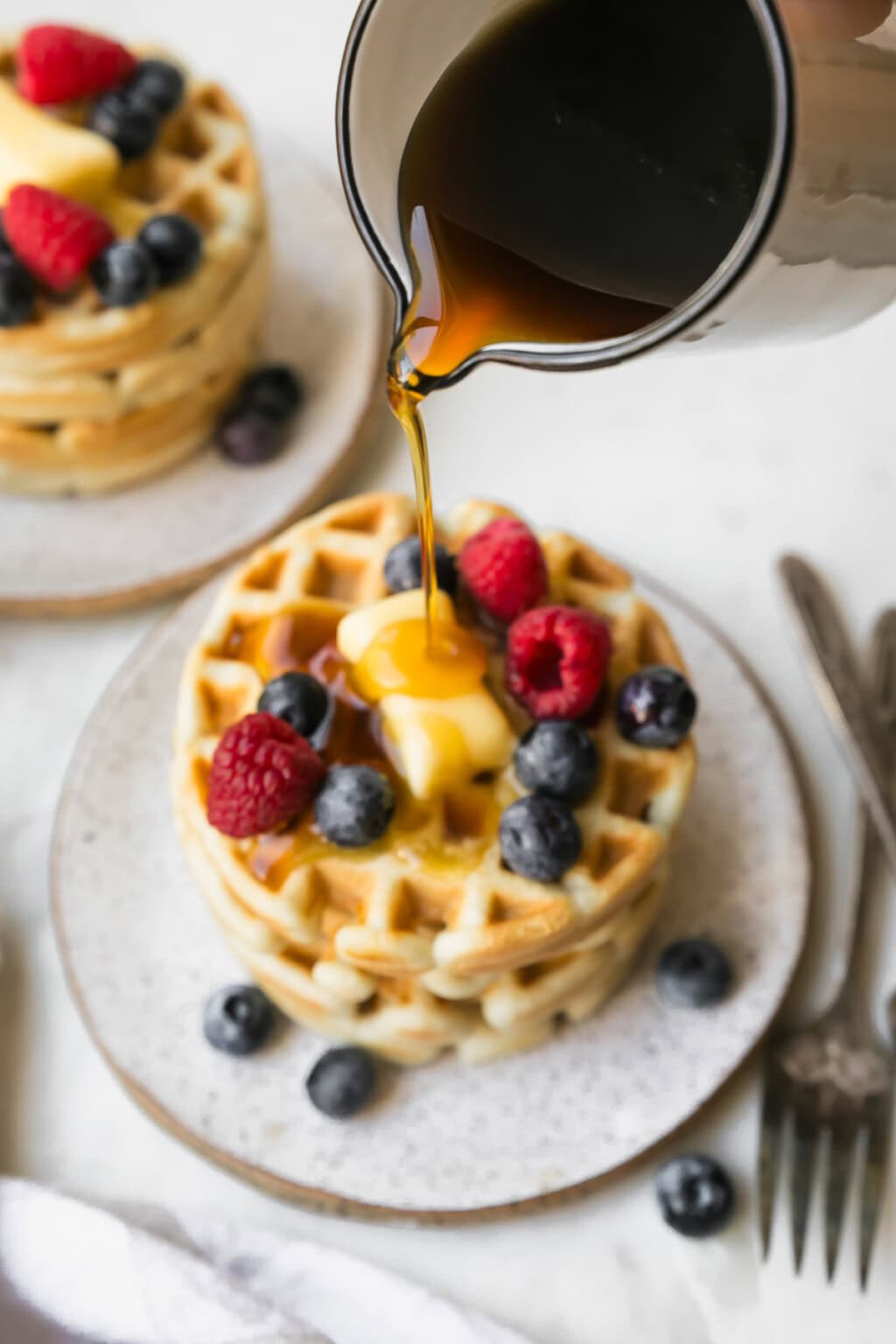 Sourdough Discard Waffles - Skinnytaste