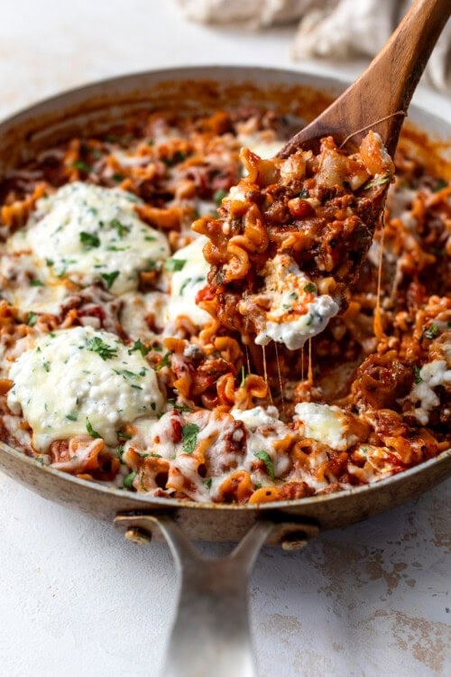 Skillet Lasagna | High-Protein Dinner Idea - Skinnytaste