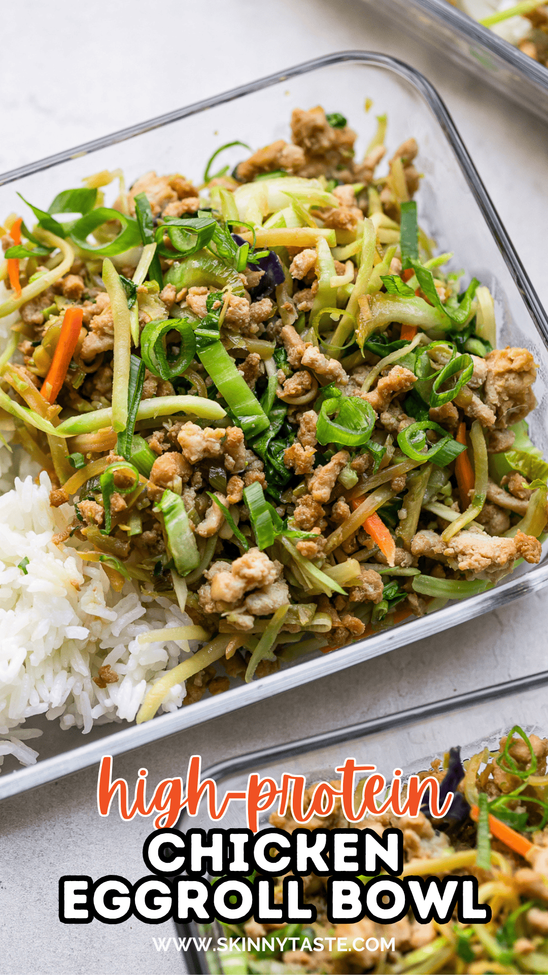 Chicken Egg Roll Bowl | High-Protein - Skinnytaste