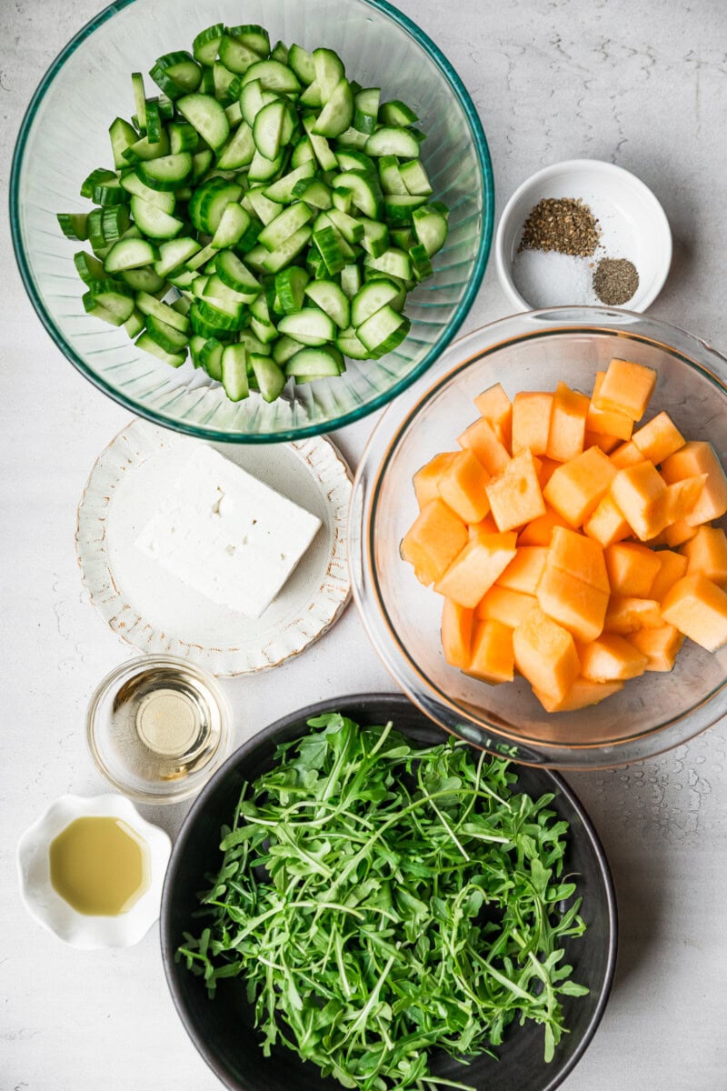 Cucumber Melon Salad - Skinnytaste