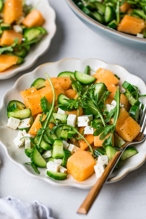 Cucumber Melon Salad - Skinnytaste