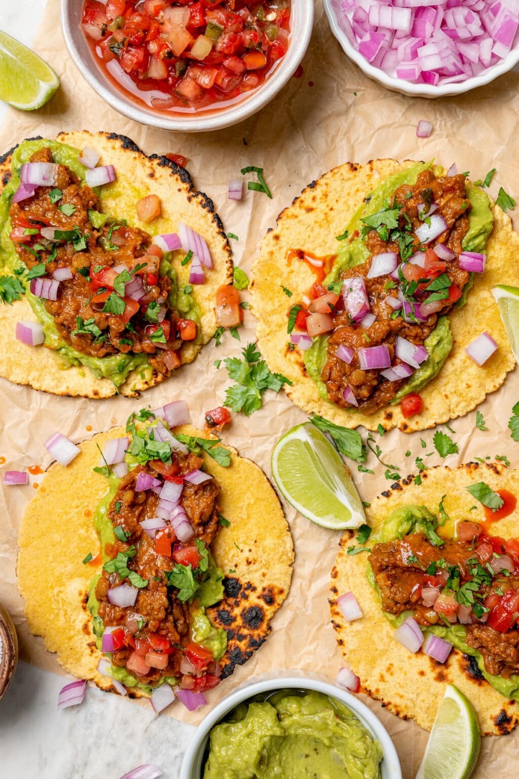 Lentil Tacos (Vegan, High Protein and High Fiber) | Skinnytaste