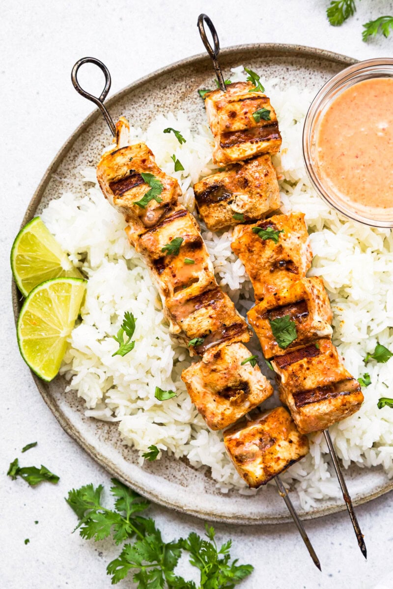 Thai Red Curry Swordfish Kabobs - Skinnytaste