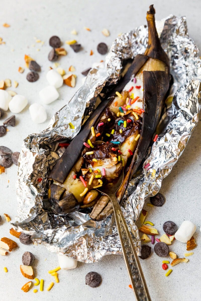 Grilled Bananas in Foil (Perfect for Camping) - Skinnytaste