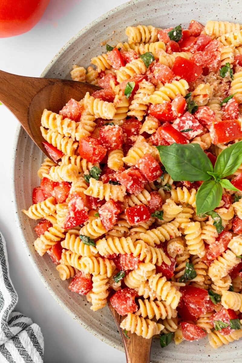 Fresh Tomato Pasta | Easy Summer Side Dish - Skinnytaste