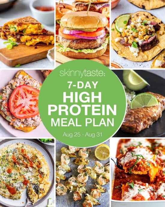 7 Day High Protein Diet Meal Plan - Skinnytaste