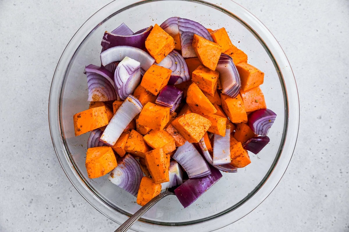 Spatchcock Hen with Candy Potatoes (Sheet Pan Dinner) - |bronzeheaven ...