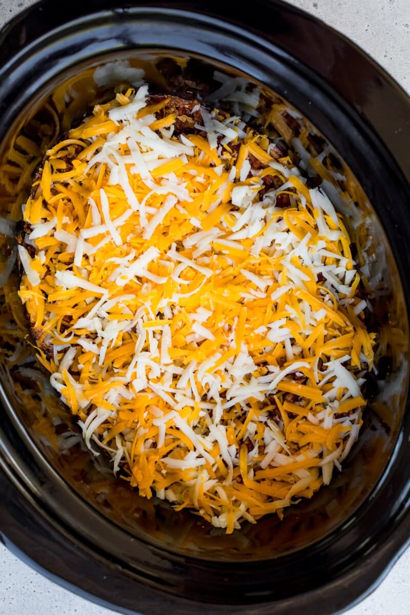 Crockpot Taco Dip (Easy Slow Cooker Appetizer) - Skinnytaste