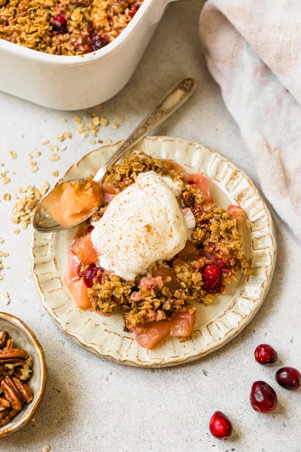 Pear Cranberry Crisp (Healthy, Gluten-Free Holiday Dessert) - Skinnytaste